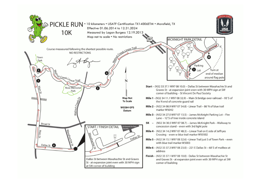 2021 Pickle Run: COURSE MAPS