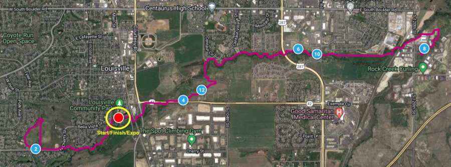 Colorado 13er (Half Marathon/10k/5k): Course Information