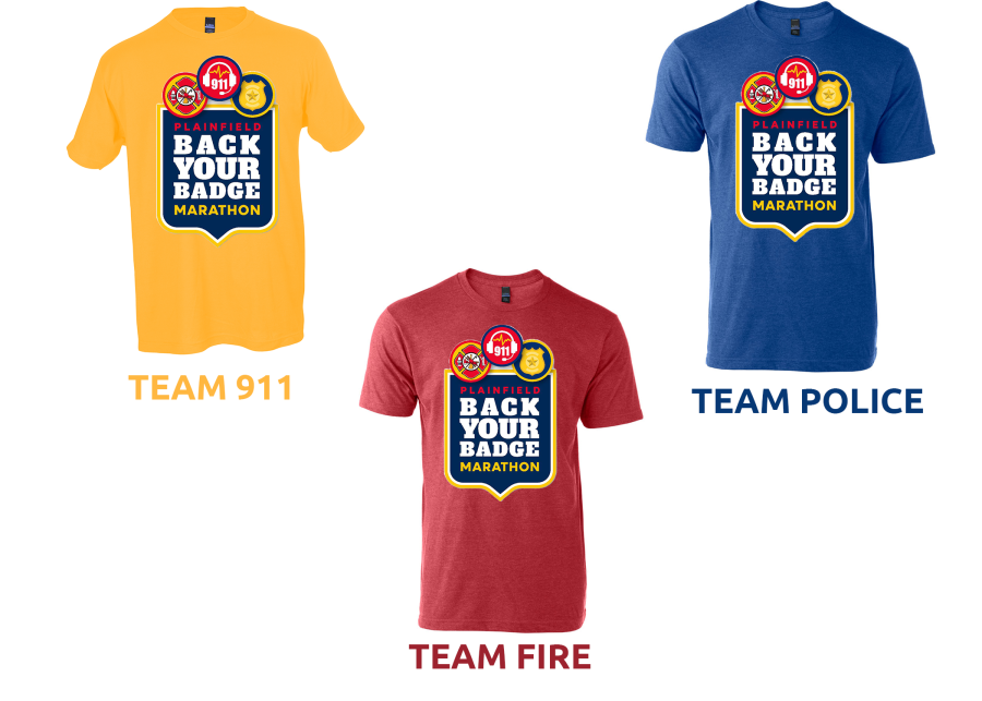 Back Your Badge Marathon: SWAG
