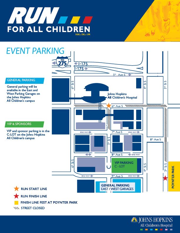 Run For All Children: Parking & Directions