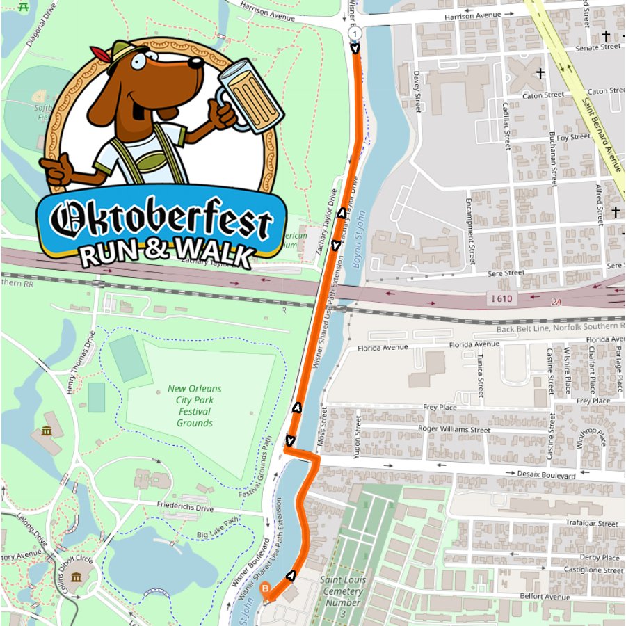 Oktoberfest Run & Walk: Course Map