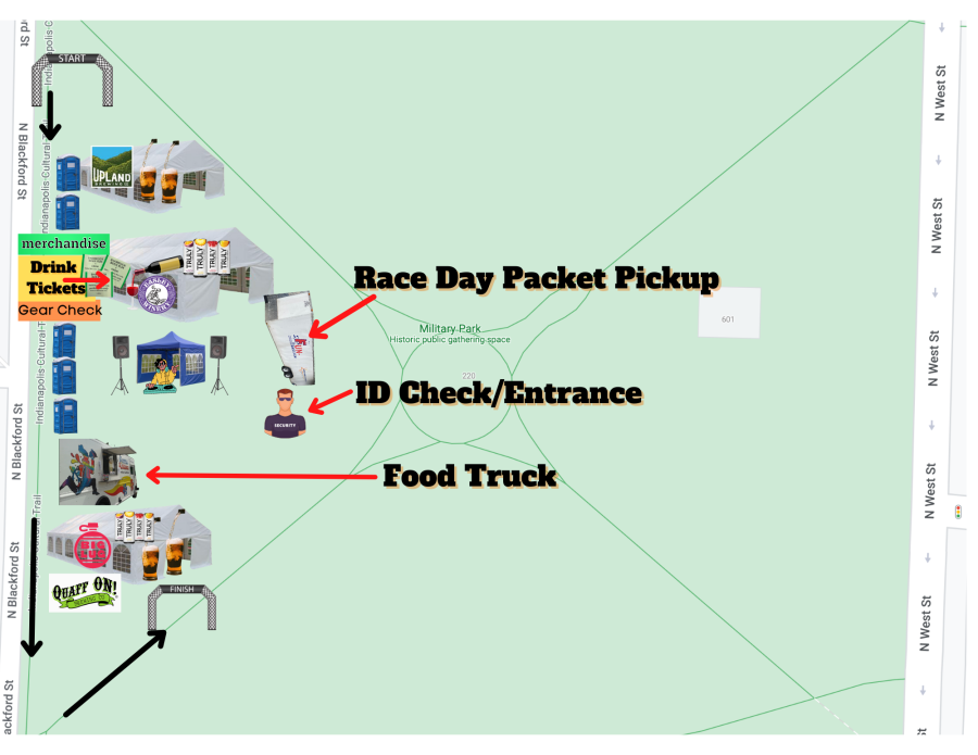 Shamrock Beer Run 5k & BrewFest Indy: 5K Beer Course and BrewFest Site Map!