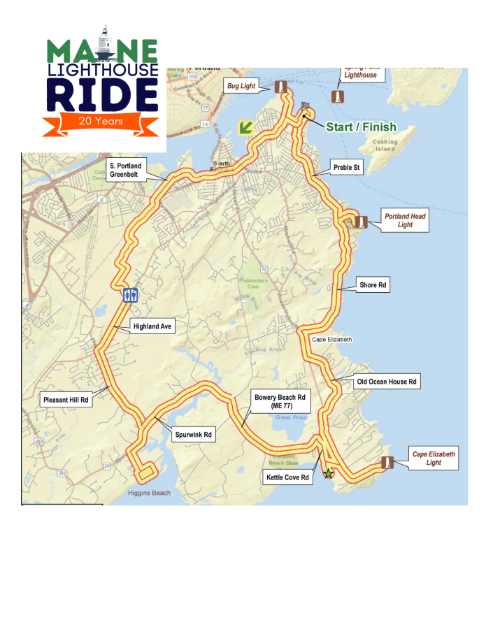Maine Lighthouse Ride 2023: 25 Mile Ride
