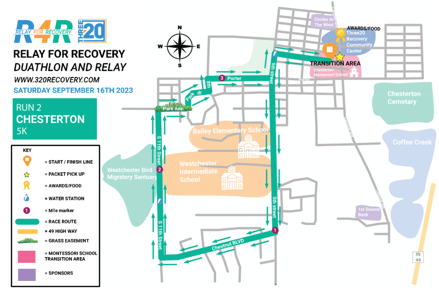 RELAY FOR RECOVERY - Duathlon & Relay: Route Maps 2023